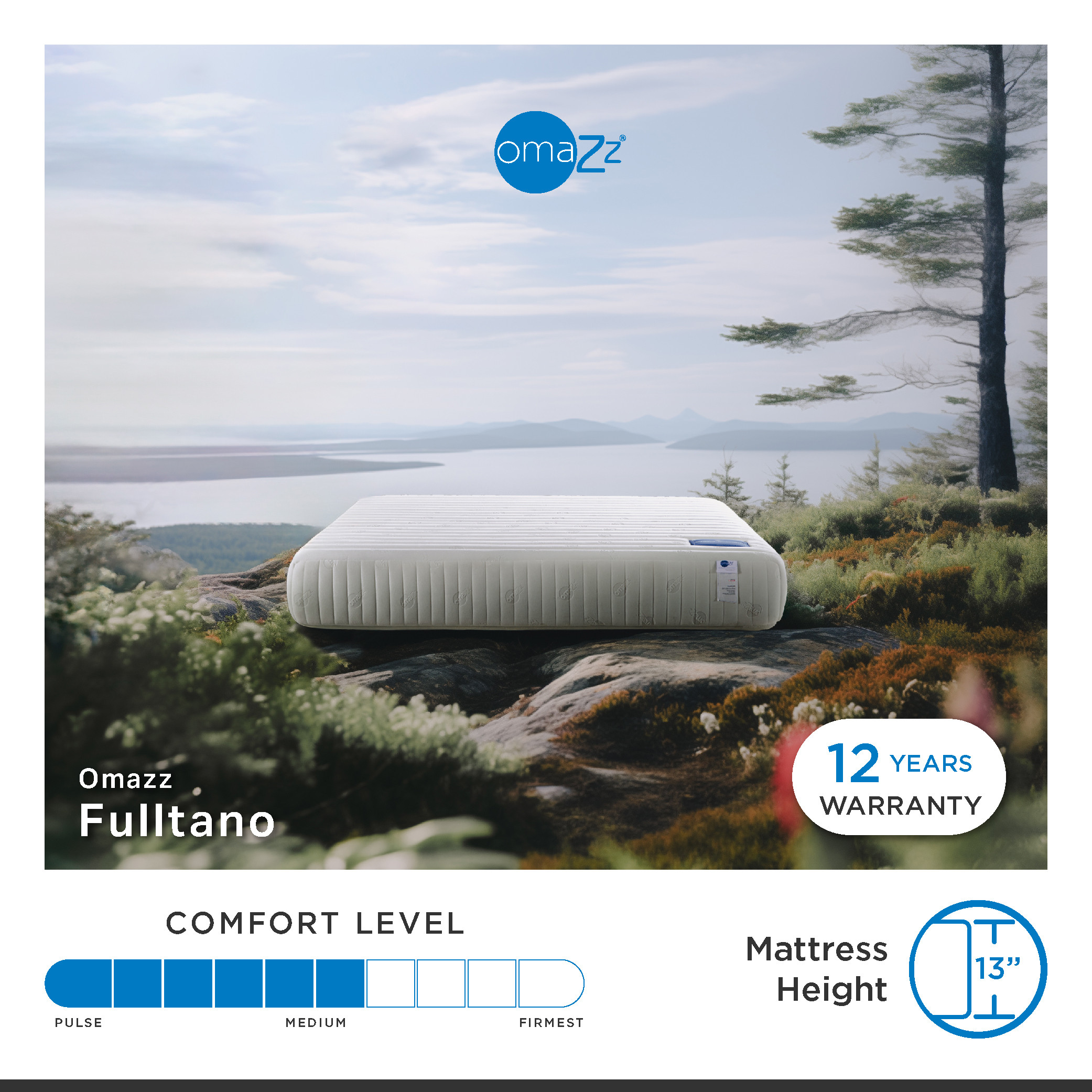 ที่นอน Omazz® รุ่น Fulltano | Omazz ประเทศไทย